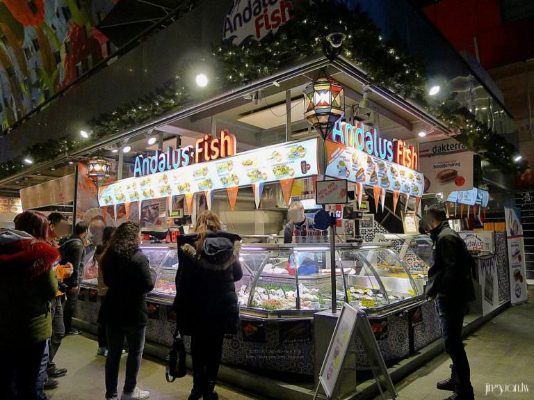 [荷比巴黎食遊記] 鹿特丹新市集 Markthal Rotterdam & Andalus Fish-鹿特丹新地標 馬蹄形拱頂建築 超現實市集 ...